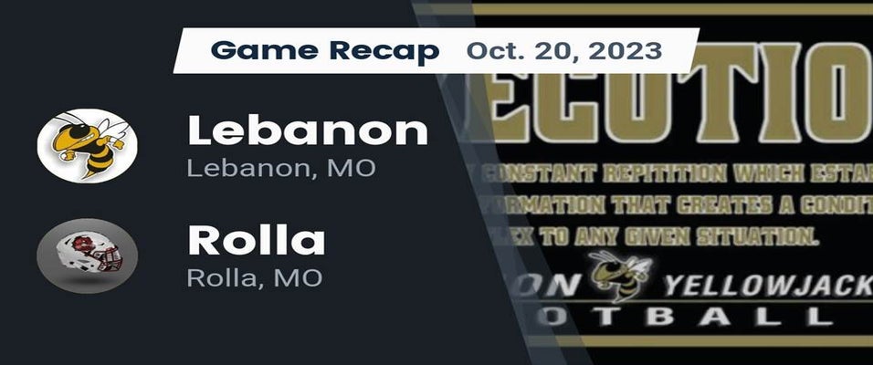 Lebanon vs Rolla | Football | 10/20/2023