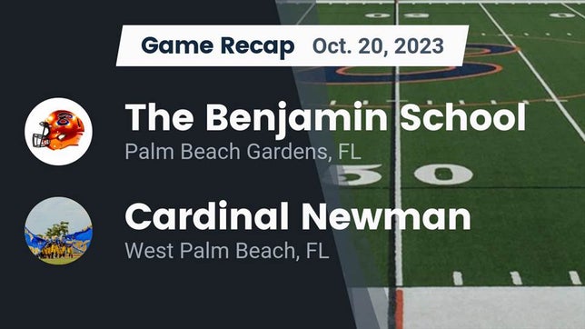 Cardinal Newman beats Benjamin for their third straight win