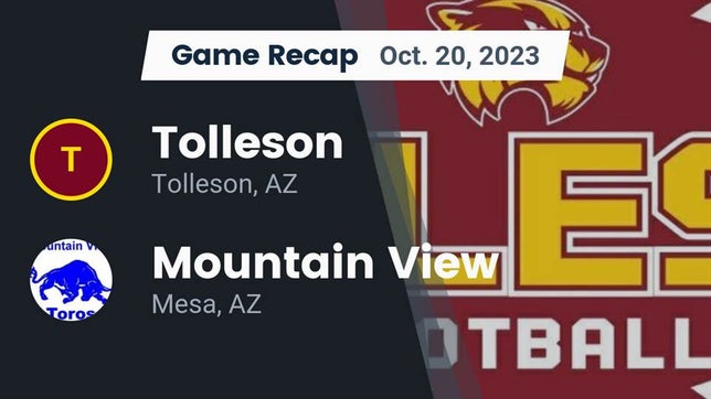 Football Game Recap: Tolleson Wolverines vs. Mountain View Toros