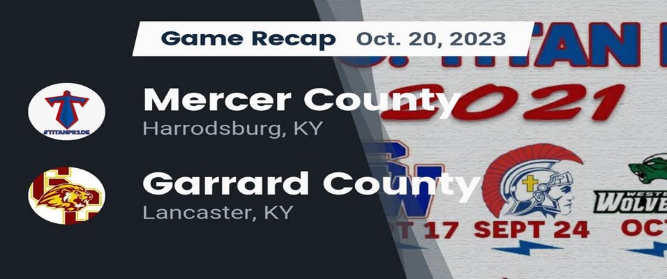 Mercer County vs Garrard County | Football | 10/20/2023