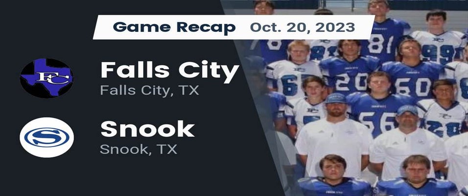 Falls City vs Snook | Football | 10/20/2023