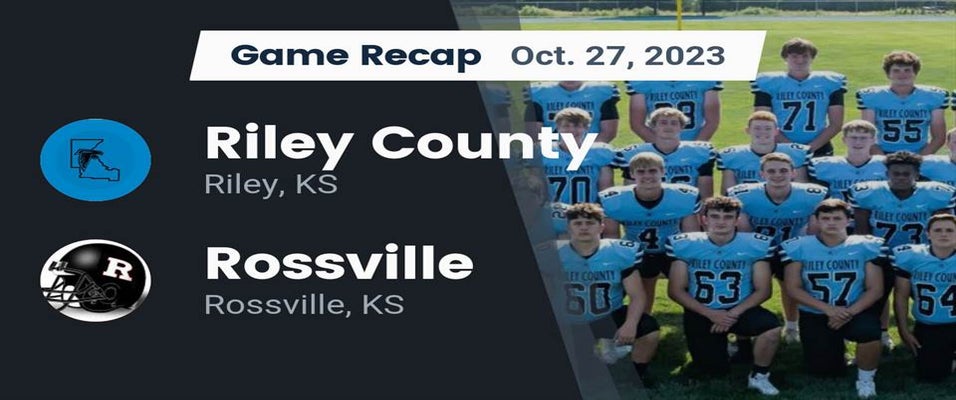 Riley County vs Rossville | Football | 10/27/2023