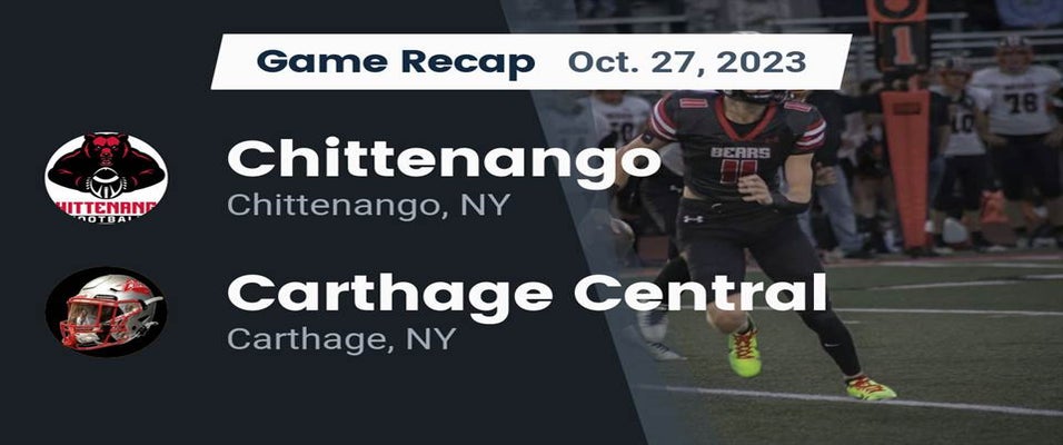 Carthage vs Chittenango | Football | 10/27/2023