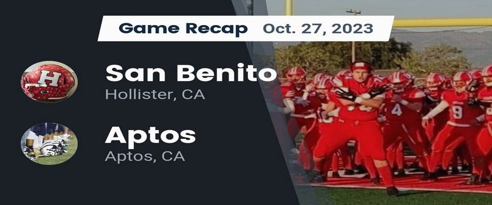 Aptos vs Hollister | Football | 10/27/2023