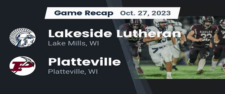 Lakeside Lutheran vs Platteville | Football | 10/27/2023