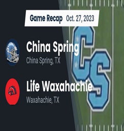 Anna vs China Spring | Football | 11/17/2023