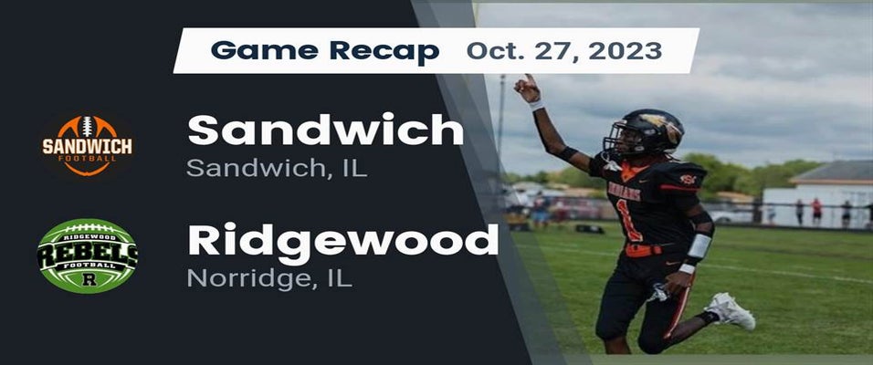 Ridgewood vs Sandwich | Football | 10/27/2023