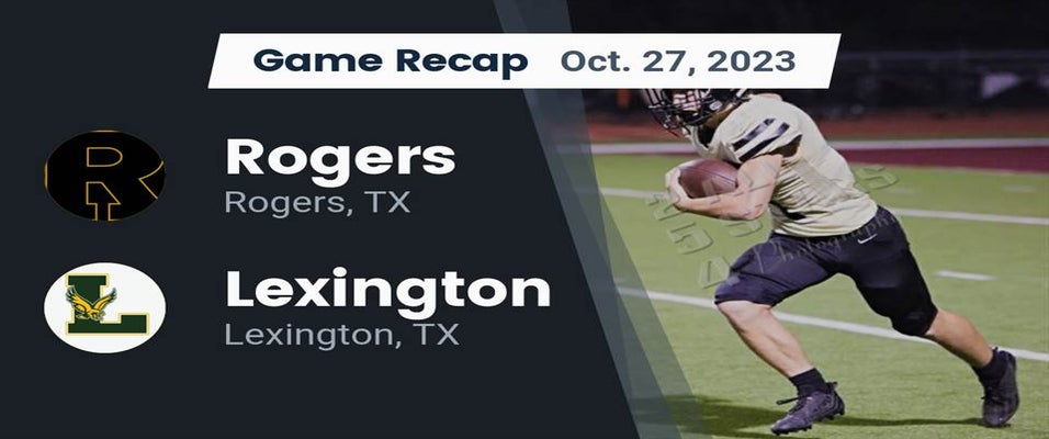 Rogers vs Lexington | Football | 10/27/2023