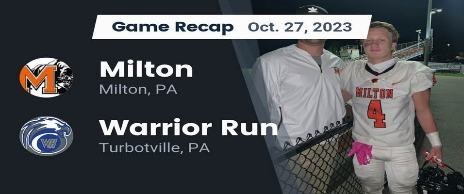 Warrior Run vs Milton | Football | 10/27/2023