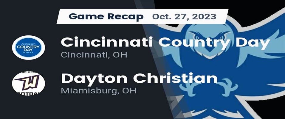 Dayton Christian vs Cincinnati Country Day | Football | 10/27/2023