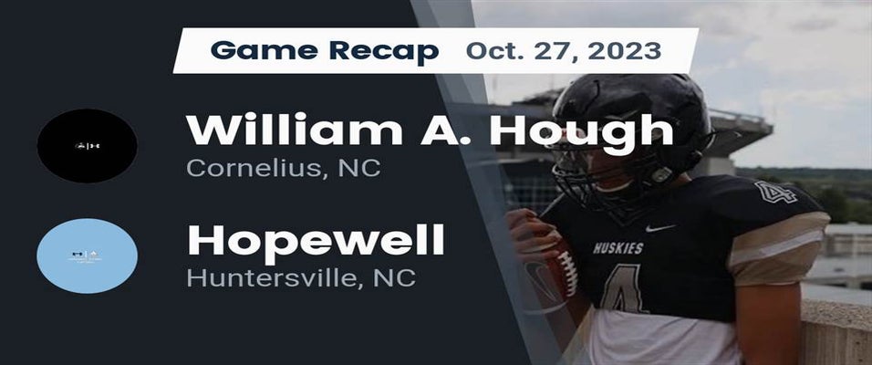 Hopewell vs Hough | Football | 10/27/2023