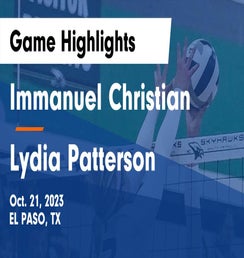 Chisholm Trail Academy vs Immanuel Christian | Volleyball | 11/2/2023