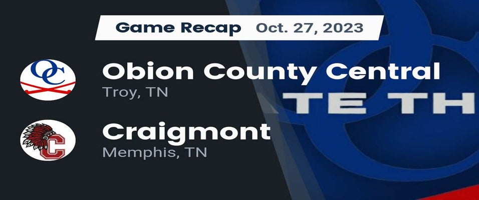 Craigmont vs Obion County | Football | 10/27/2023