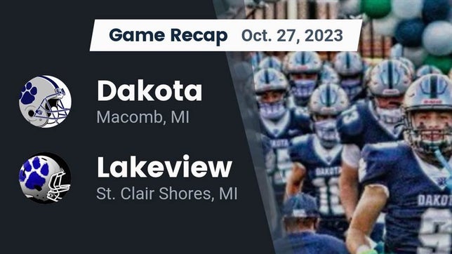 Dakota beats Lakeview for their third straight win