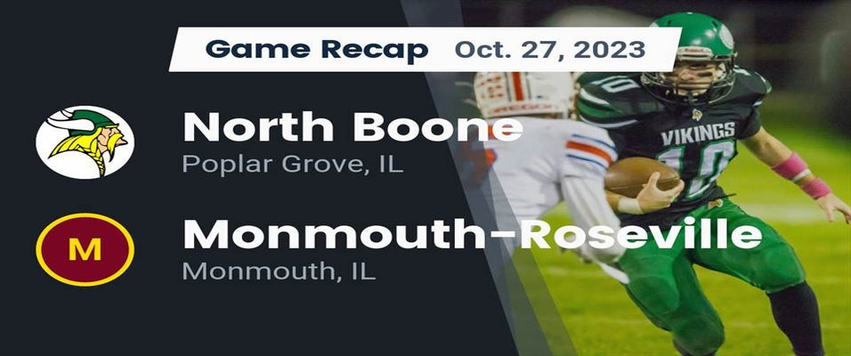 Monmouth-Roseville vs North Boone | Football | 10/27/2023