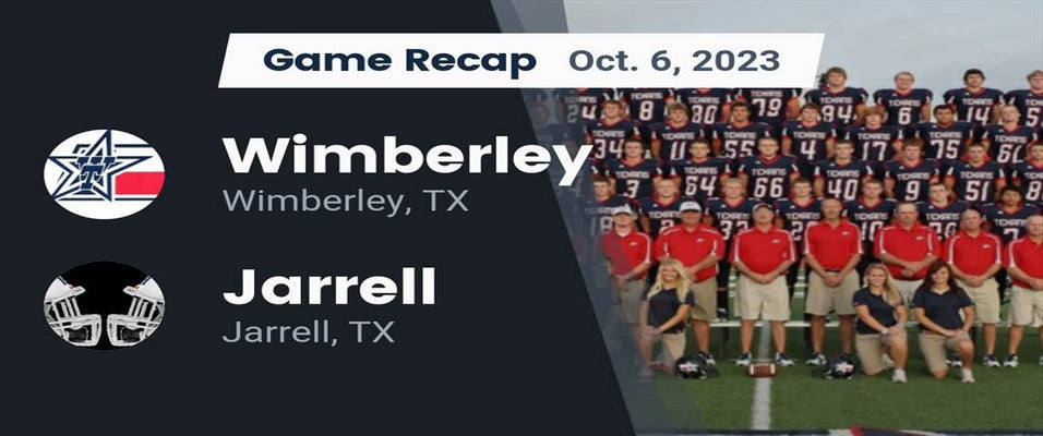 Wimberley vs Jarrell | Football | 10/6/2023