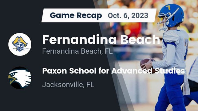 Football Game Recap: Paxon School For Advanced Studies Golden Eagles vs ...