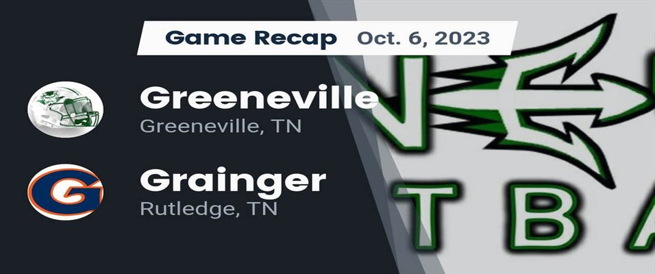 Grainger vs Greeneville | Football | 10/6/2023