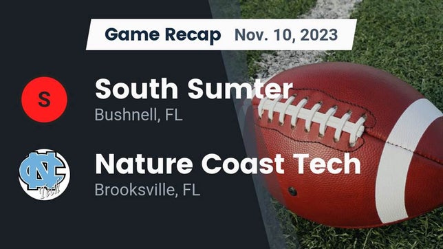 Football Game Recap: Nature Coast Tech Sharks vs. South Sumter Raiders