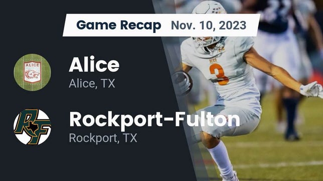 Football Game Recap: Rockport-Fulton Pirates vs. Alice Coyotes