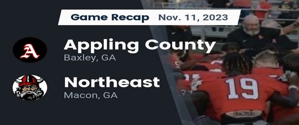 Appling County vs Northeast | Football | 11/11/2023