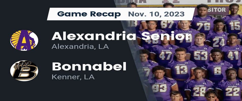 Bonnabel vs Alexandria | Football | 11/9/2023