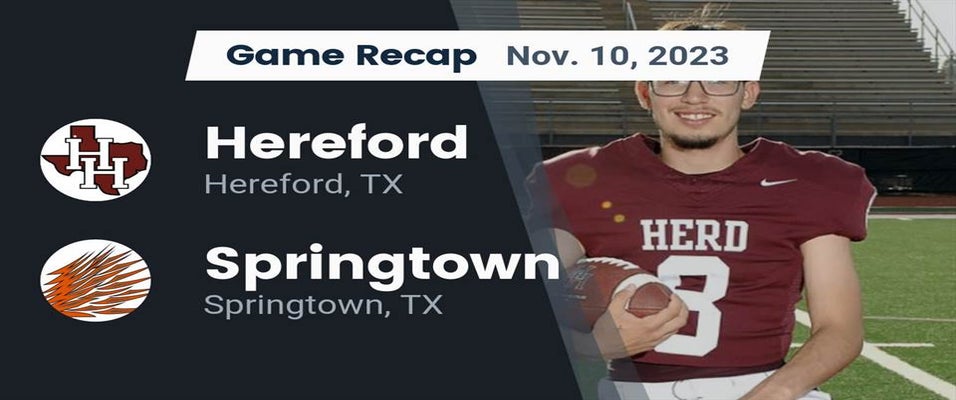 Springtown vs Hereford | Football | 11/10/2023