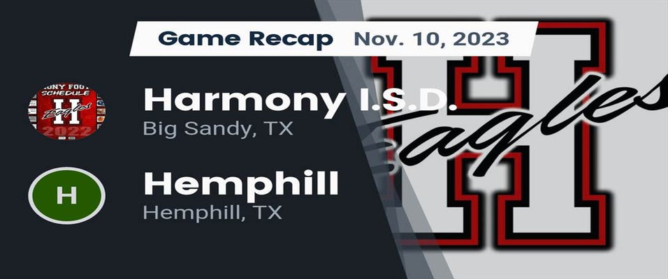 Harmony vs Hemphill | Football | 11/10/2023
