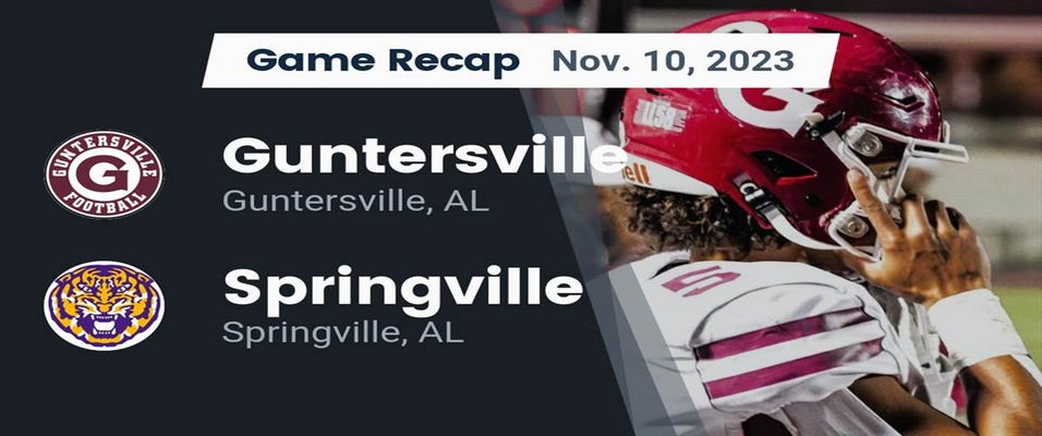 Springville vs Guntersville | Football | 11/10/2023