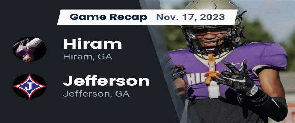 Jefferson vs Hiram | Football | 11/17/2023