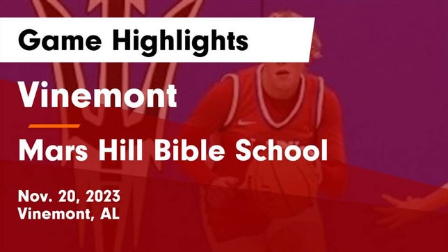 Basketball Game Recap: Vinemont Eagles vs. Mars Hill Bible Panthers