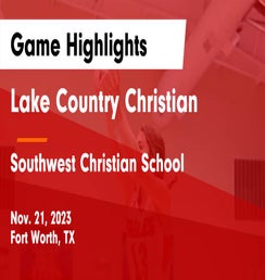Lake Country Christian vs Grace Prep | Girls Basketball | 2/29