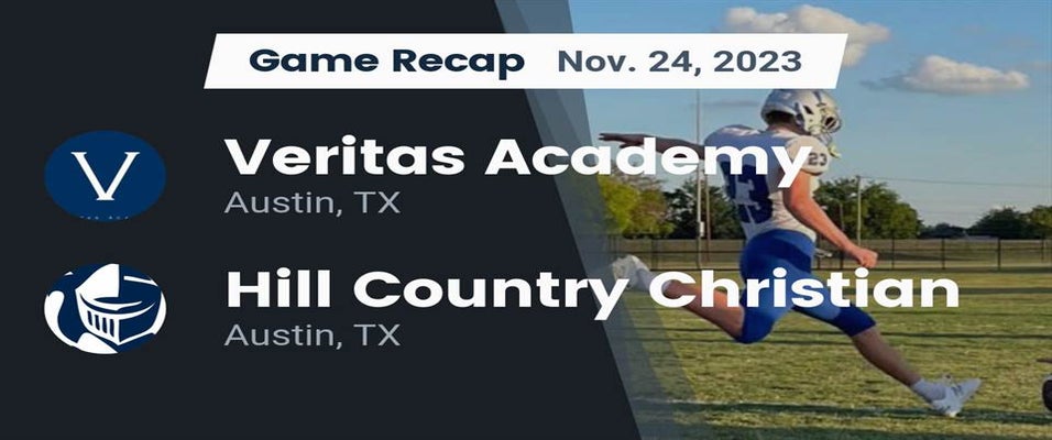 Veritas Academy vs Hill Country Christian School of Austin | Football ...