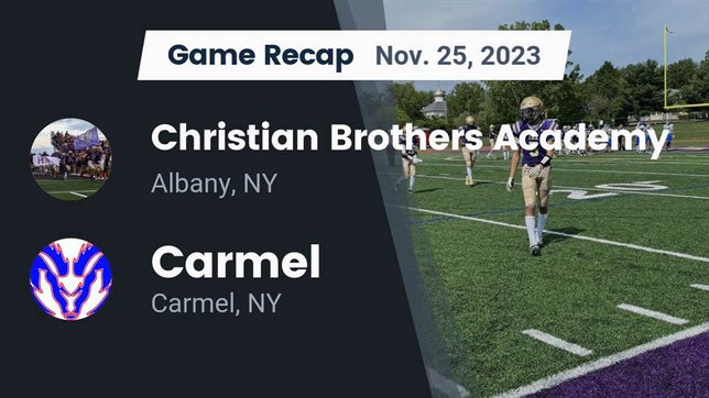 Football Game Recap: Christian Brothers Academy Brothers vs. Carmel Rams