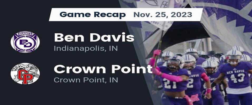 Crown Point vs Ben Davis | Football | 11/25/2023