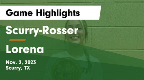 Lorena vs Scurry-Rosser | Volleyball | 11/2/2023