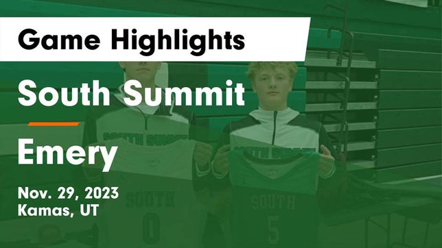 Basketball Game Recap: Emery Spartans vs. South Summit Wildcats
