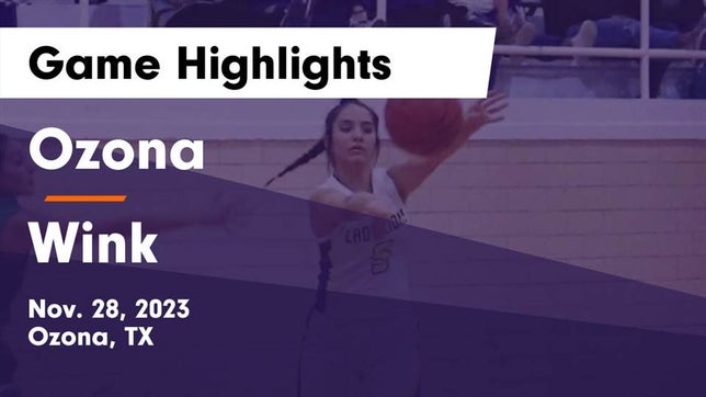 Basketball Game Recap: Wink Wildcats vs. Ozona Lions