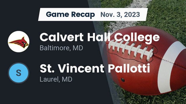 Football Game Recap: Pallotti Panthers vs. Calvert Hall Cardinals