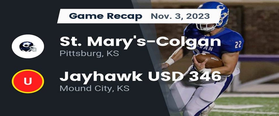 Jayhawk Linn vs St. Mary's-Colgan | Football | 11/3/2023