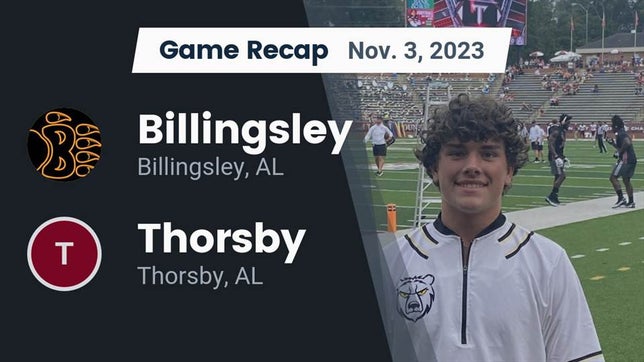 Football Game Recap: Billingsley Bears vs. Thorsby Rebels