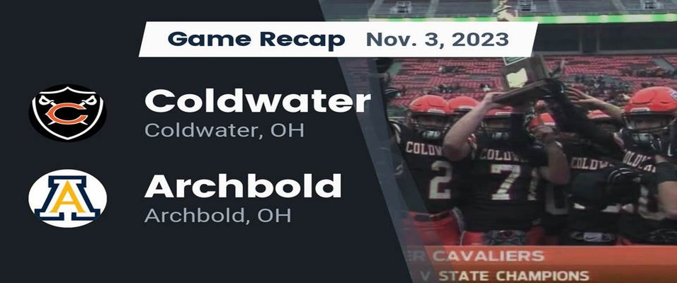 Coldwater vs Archbold | Football | 11/3/2023