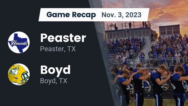 Football Game Recap: Boyd Yellowjackets vs. Peaster Greyhounds