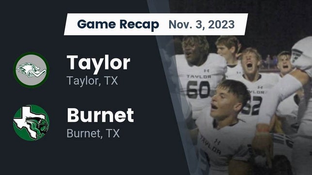 Football Game Recap: Taylor Ducks vs. Burnet Bulldogs