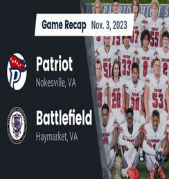 Patriot vs Battlefield | Football | 11/10/2023