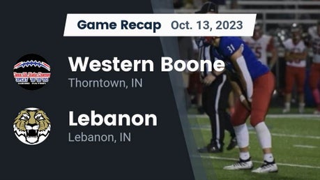 Western Boone vs North Montgomery | Football | 10/20/2023