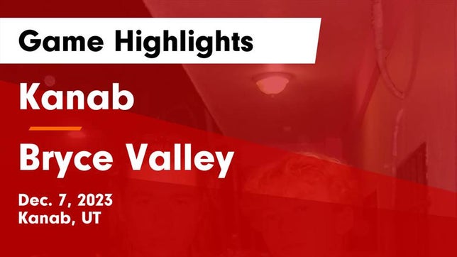 Basketball Game Recap: Bryce Valley Mustangs vs. Kanab Cowboys