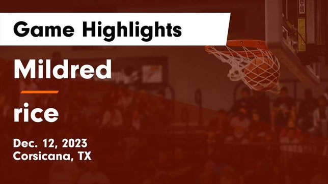 Basketball Game Preview: Mildred Eagles vs. Palmer Bulldogs