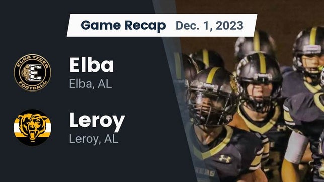 Football Game Recap: Leroy Bears vs. Elba Tigers