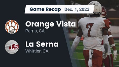Orange Vista vs La Serna | Football | 12/1/2023